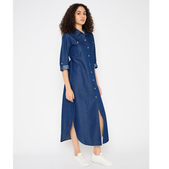 Gypsie Blu | Dresses | Gypsie Blu Women Denim Stylish Shirt Dress ...